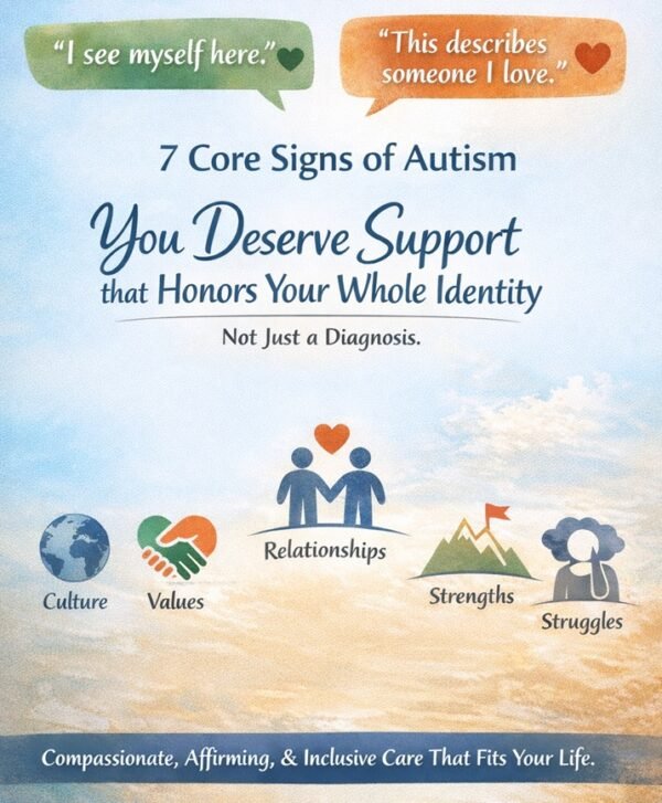 7 Core Signs of Autism: Early Symptoms & Adult Traits - PS-Its Counseling